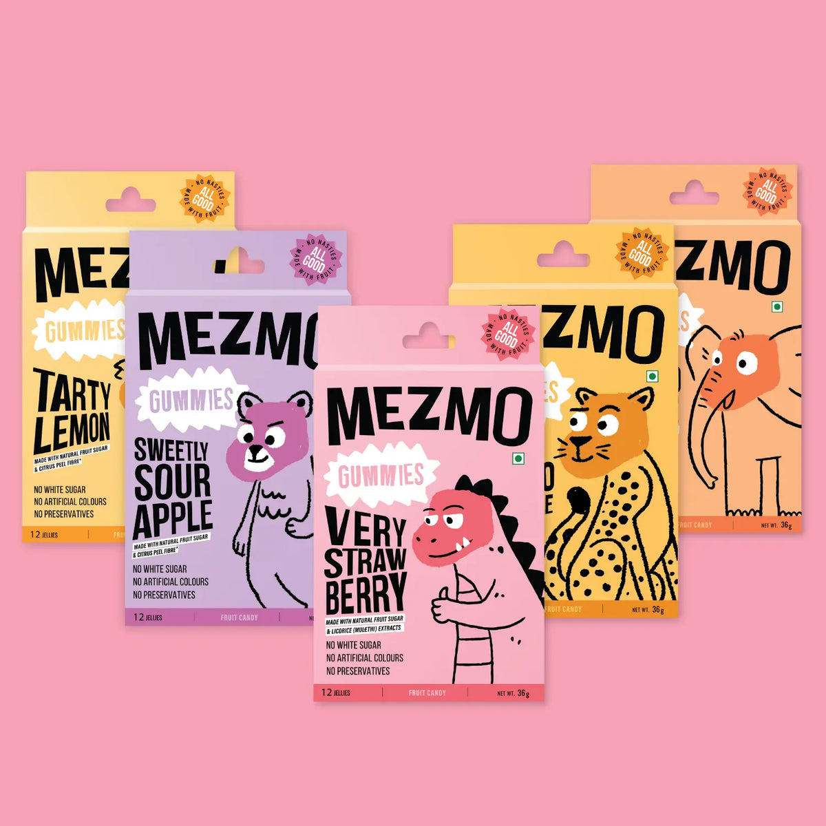 Jellies Box (5 Boxes of Jellies) | Allergen Free Candy | Gummies | Mezmo Candy