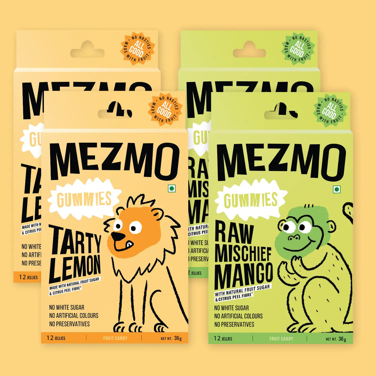 Tarty & Mischief Fruit Candy Box (4 Boxes Of Soft Candies) | Mezmo Candy