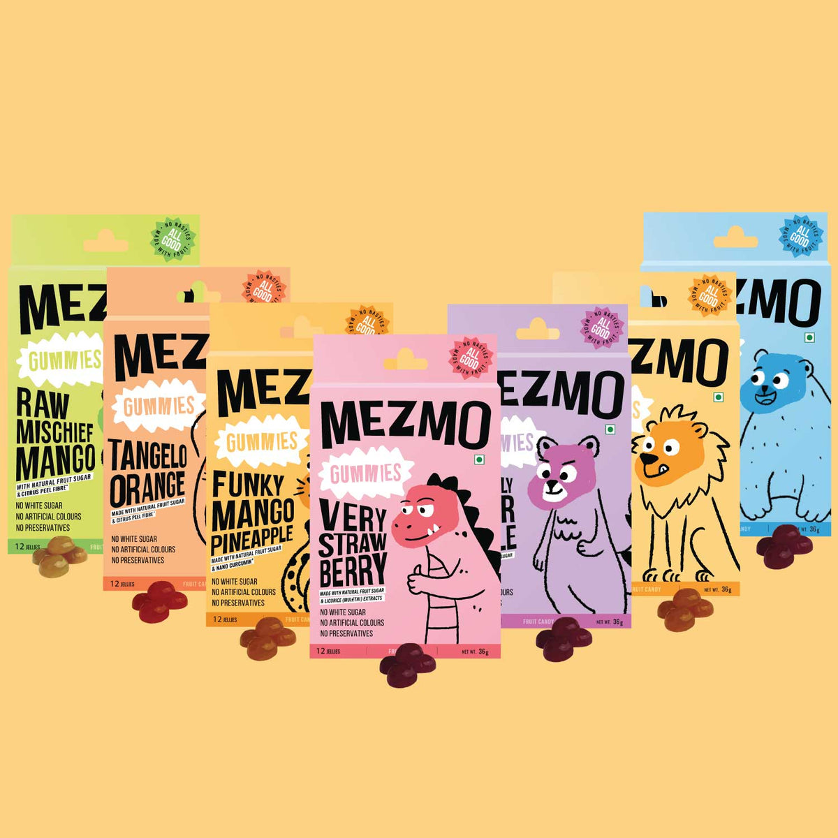 All Fruit Candy Box (7 Boxes Of Soft Candies) | Mezmo Candy
