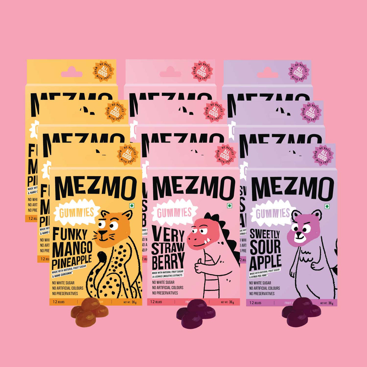 Jellies Box (9 Boxes of Jellies) | Healthy Candy | No White Sugar ...