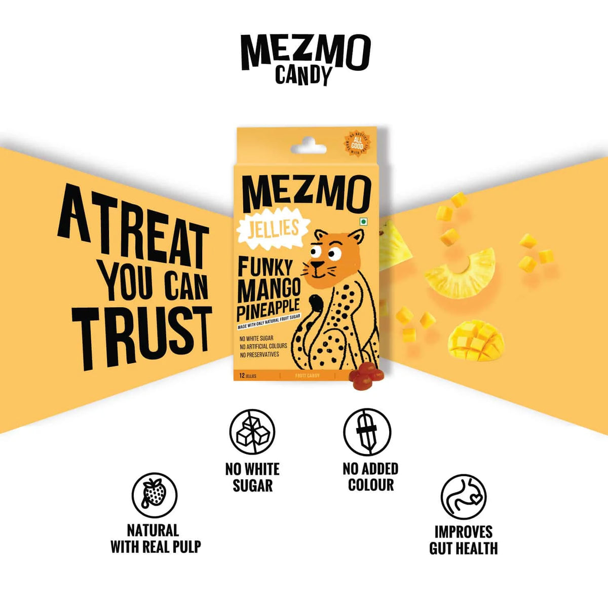 Funky Mango Pineapple (3 boxes of 12) | Allergen Free Candy | Gummies ...