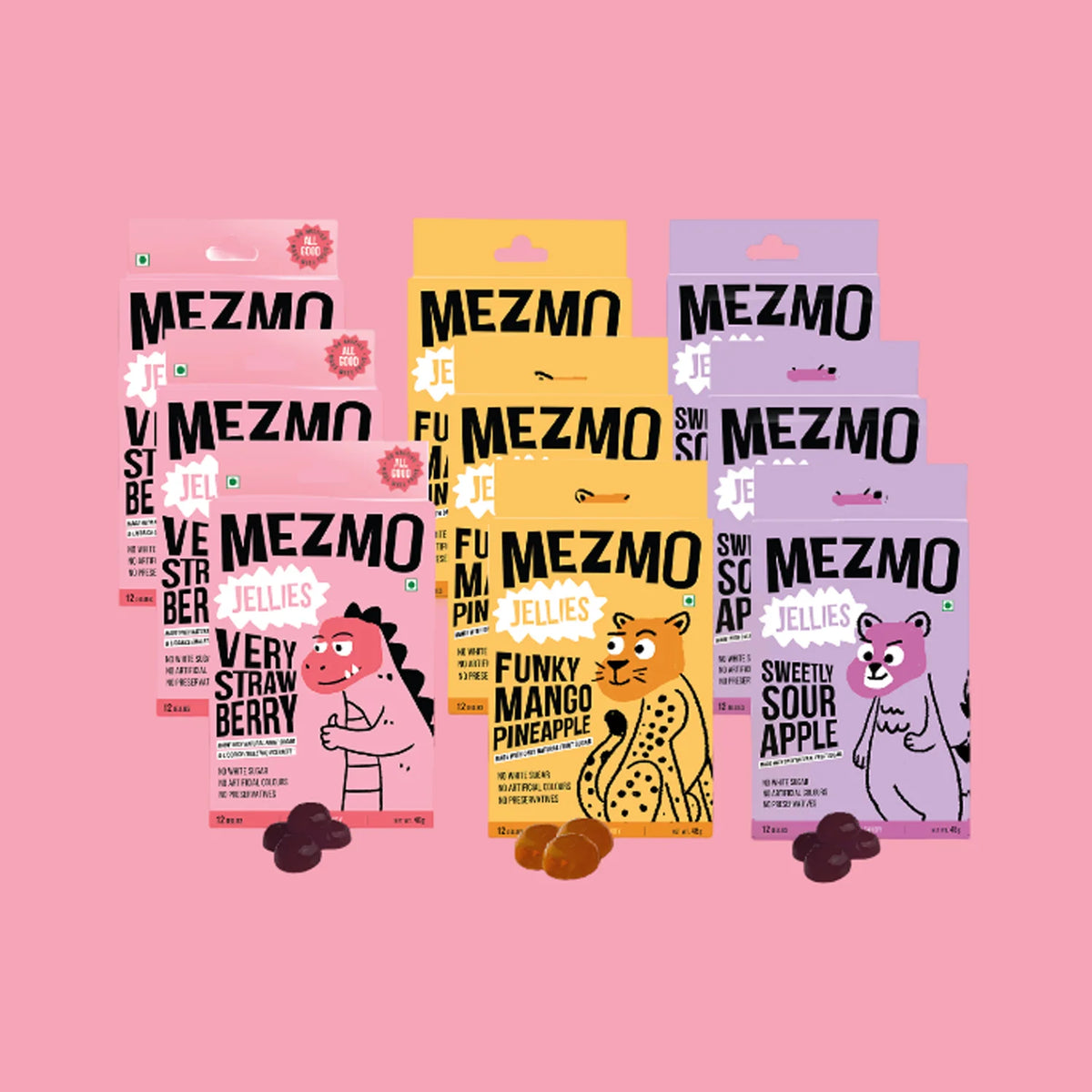 Jellies Box (9 Boxes of Jellies) | Healthy Candy | No White Sugar ...